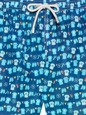 MC2 SAINT BARTH Printed Swim Shorts - Blue