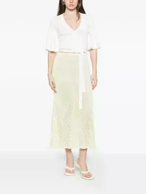 Paris Georgia Amelia Openwork Midi Skirt