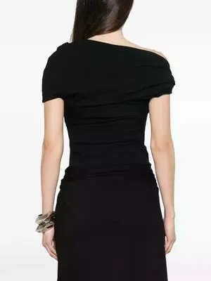 Paris Georgia Ida Draped Top - Black