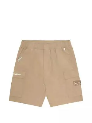 AAPE BY *A BATHING APE Logo Cargo Shorts - Neutrals