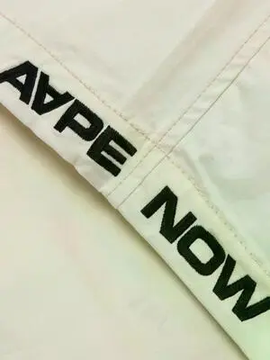 AAPE BY *A BATHING APE Logo Embroidered Shorts - Grey