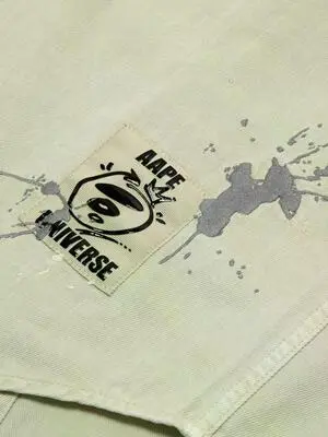 AAPE BY *A BATHING APE Moonface Splatter Embroidered Shirt