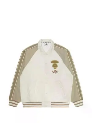 AAPE BY *A BATHING APE Embroidered Baseball Jacket