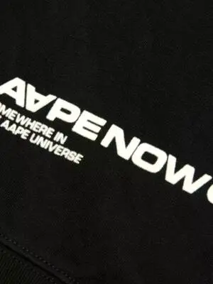 AAPE BY *A BATHING APE Moonface Logo Sweatshirt - Black