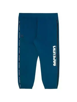 AAPE BY *A BATHING APE Moonface Logo-printed Track Pants - Blue
