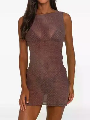 FAE SWIM Moana Polka-dot Mini Dress