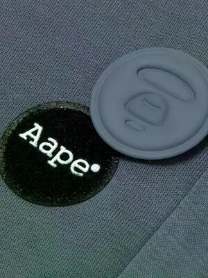 AAPE BY *A BATHING APE Embroidered Logo Patch Sweatpants - Blue