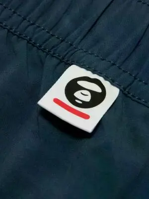 AAPE BY *A BATHING APE Elasticated Logo Track Pants - Blue