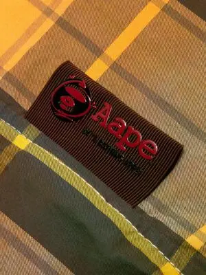 AAPE BY *A BATHING APE Check Shirt - Yellow