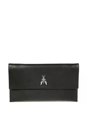 Patrizia Pepe Fly Leather Clutch - Black
