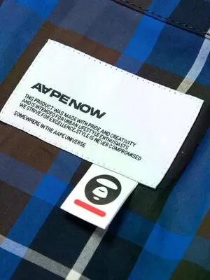 AAPE BY *A BATHING APE Moonface Check Shirt