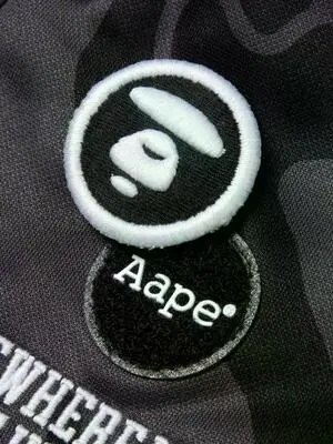 AAPE BY *A BATHING APE Moonface Camouflage Track Pants - Grey