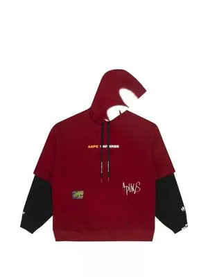 AAPE BY *A BATHING APE Layered Hoodie - Red
