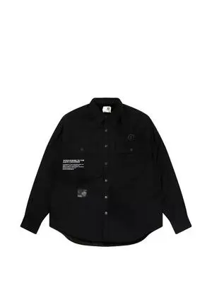 AAPE BY *A BATHING APE Moonface-patch Shirt Jacket - Black