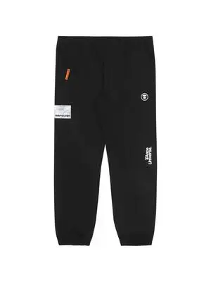 AAPE BY *A BATHING APE Elastic Patched Track Pants - Black