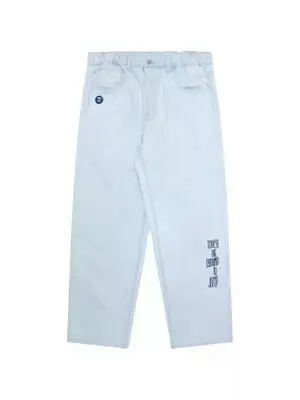 AAPE BY *A BATHING APE Moonface Embroidered Jeans