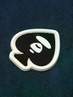 AAPE BY *A BATHING APE Spades Moonface-logo T-shirt - Black