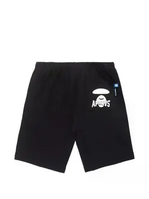 AAPE BY *A BATHING APE Logo Track Shorts - Neutrals