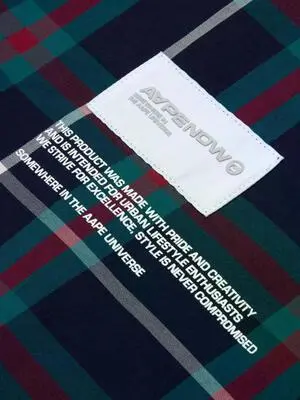 AAPE BY *A BATHING APE Moonface-patch Check Shirt