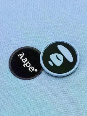 AAPE BY *A BATHING APE Half-zip Patch T-shirt