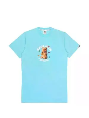 AAPE BY *A BATHING APE Graphic-print T-shirt - Blue