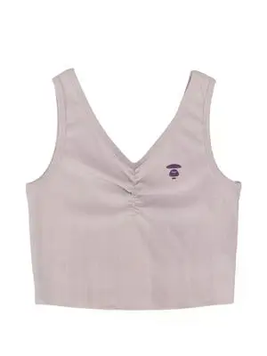 AAPE BY *A BATHING APE Moonface Embroidered Crop Top