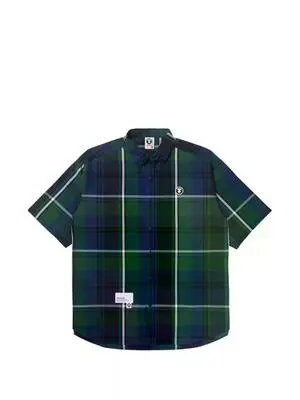 AAPE BY *A BATHING APE Moonface-patch Plaid Shirt