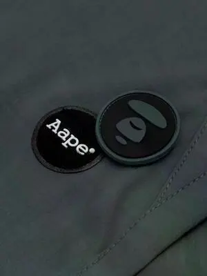 AAPE BY *A BATHING APE Moonface Branding-patched Trousers