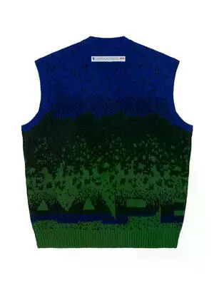 AAPE BY *A BATHING APE Intarsia-knit Vest