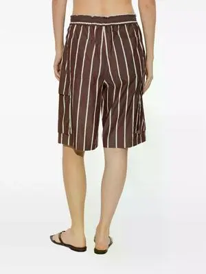 Rag & Bone Victoria Striped Cargo Shorts - Brown