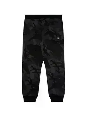AAPE BY *A BATHING APE Moonface-patch Camo Track Pants - Black