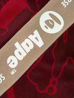 AAPE BY *A BATHING APE Moonface Camouflage Track Pants - Red