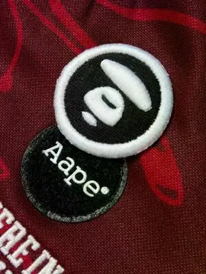 AAPE BY *A BATHING APE Moonface Camouflage Track Pants - Red