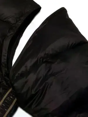 AAPE BY *A BATHING APE Moonface-patch Reversible Puffer Jacket - Brown