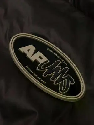 AAPE BY *A BATHING APE Moonface-patch Reversible Puffer Jacket - Brown