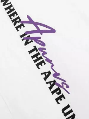 AAPE BY *A BATHING APE Half-zip Hoodie - White