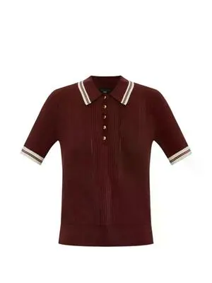 Rag & Bone Laurie Polo Shirt - Red