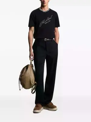 Emporio Armani Pleated Trousers - Blue