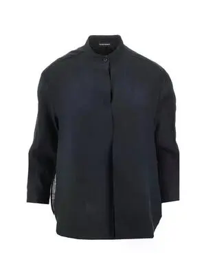Emporio Armani Logo Detail Shirt - Blue