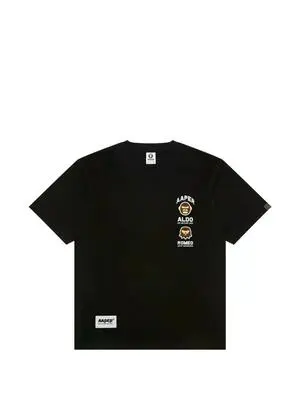 AAPE BY *A BATHING APE Graphic Crew Neck T-shirt - Black
