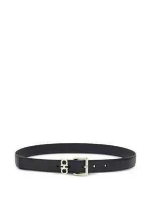 FERRAGAMO Gancini Buckle Leather Belt