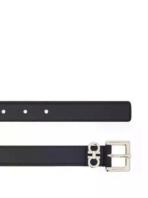 FERRAGAMO Gancini Buckle Leather Belt