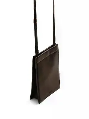 YU MEI Georgie Leather Cross Body Bag - Brown