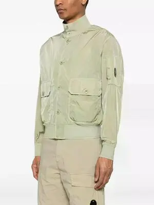 C.P. COMPANY Button-up Jacket With Lens Detail - Green