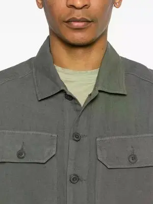 C.P. COMPANY Buttoned Flap-pocket Cotton Shirt - Grey