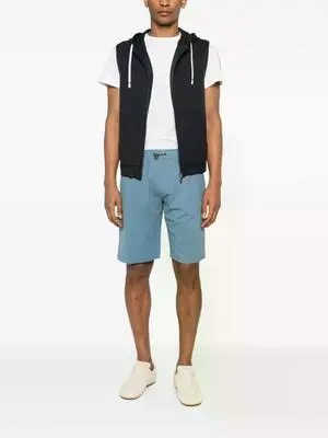 KIRED Zip-up Sleeveless Hoodie - Blue