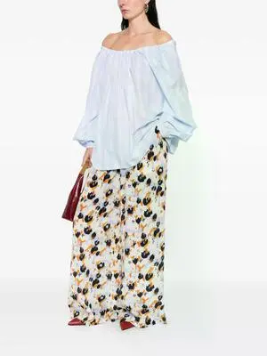Marni Striped Long-sleeved Top - Blue