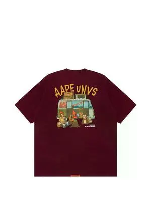 AAPE BY *A BATHING APE Camping Aaper 1 Crew-neck T-shirt