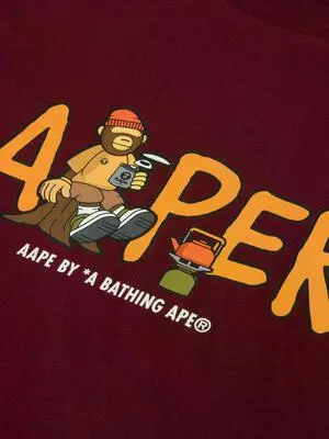 AAPE BY *A BATHING APE Camping Aaper 1 Crew-neck T-shirt