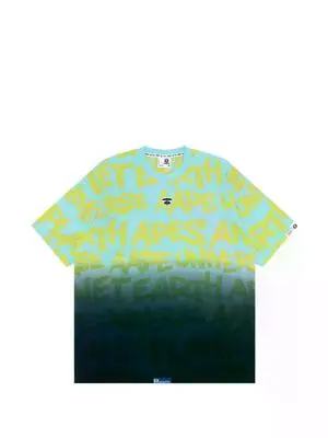 AAPE BY *A BATHING APE Moonface-logo Patterned T-shirt